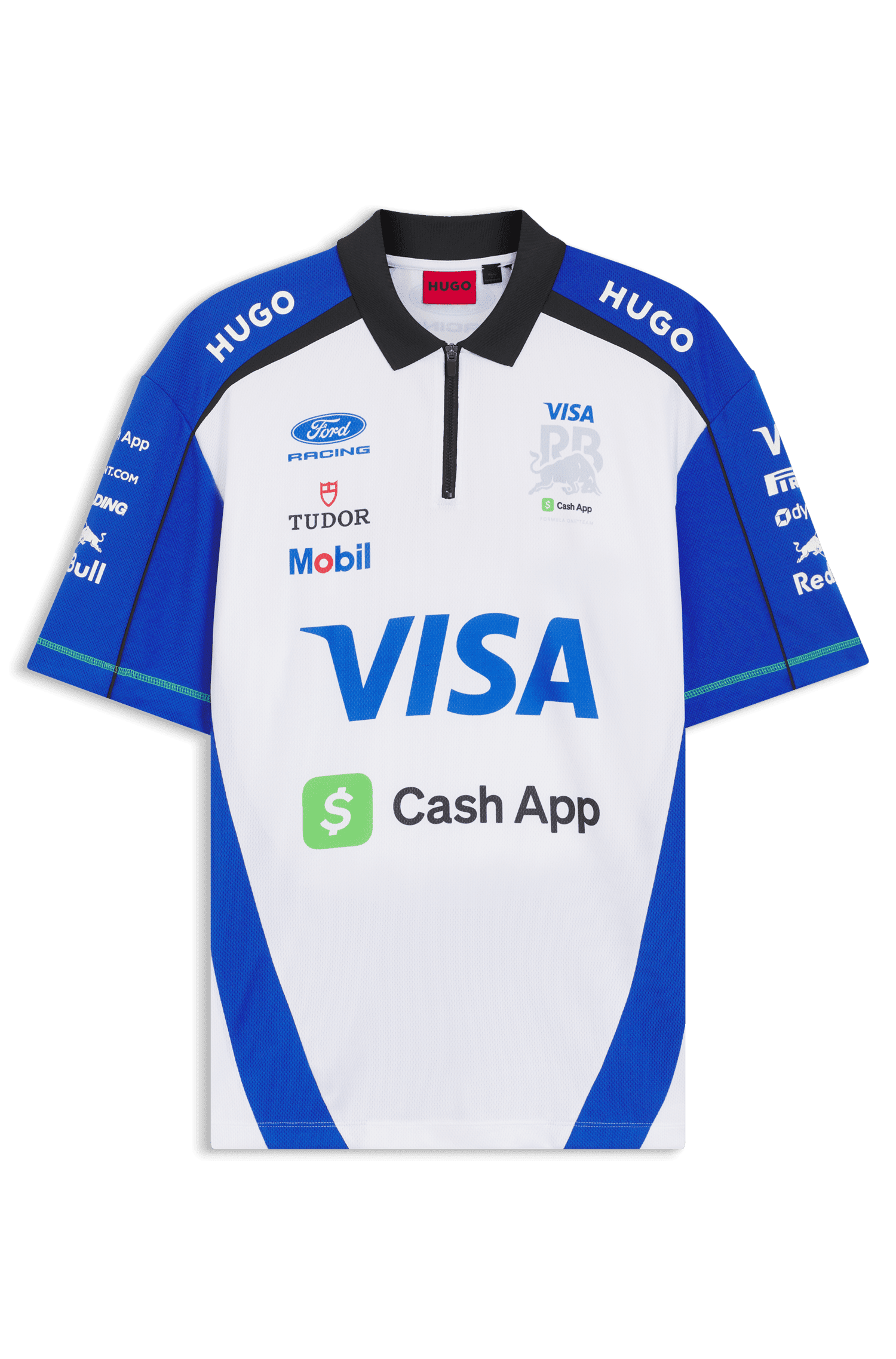 Visa Cash App RB F1 2026 Men's Team Polo Shirt - White - Walmart.com