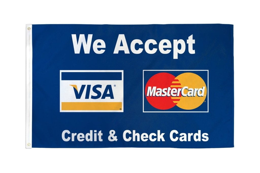 Visa Mastercard Flag 3x5ft Poly - Walmart.com
