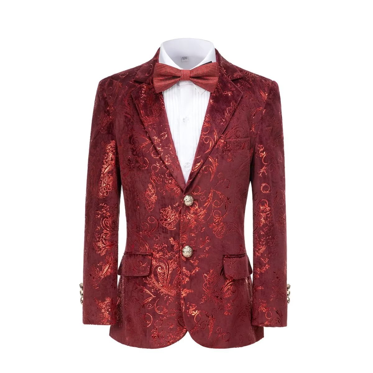 Visaccy Boy's Prom Party Sequined Tuxedo Suit Jacket Blazers Kid Formal ...