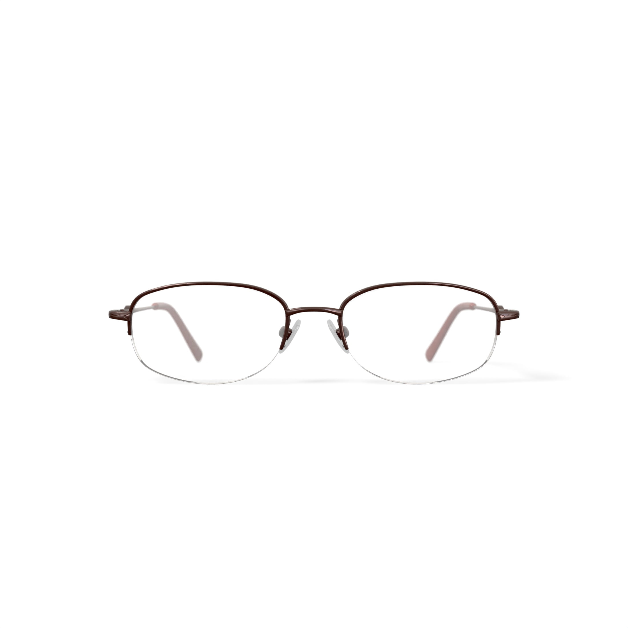 Visage Women's E211 Prescription Eyeglasses with Case, Brown HSA/FSA ...