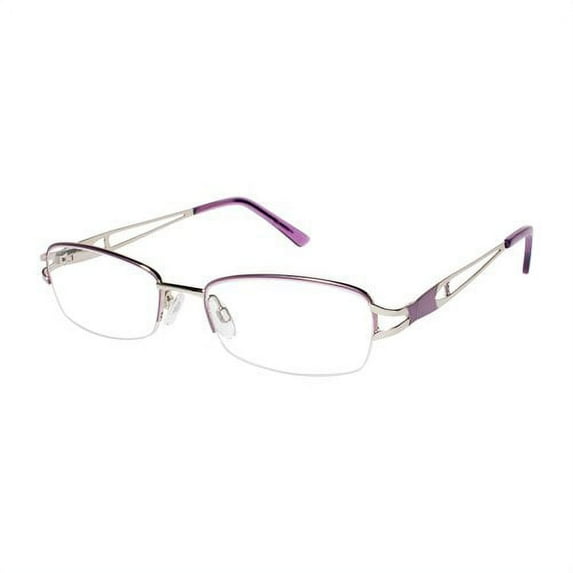 Visage Women's Spectacle Eyeglass Frames, Silver HSA/FSA Eligible ...