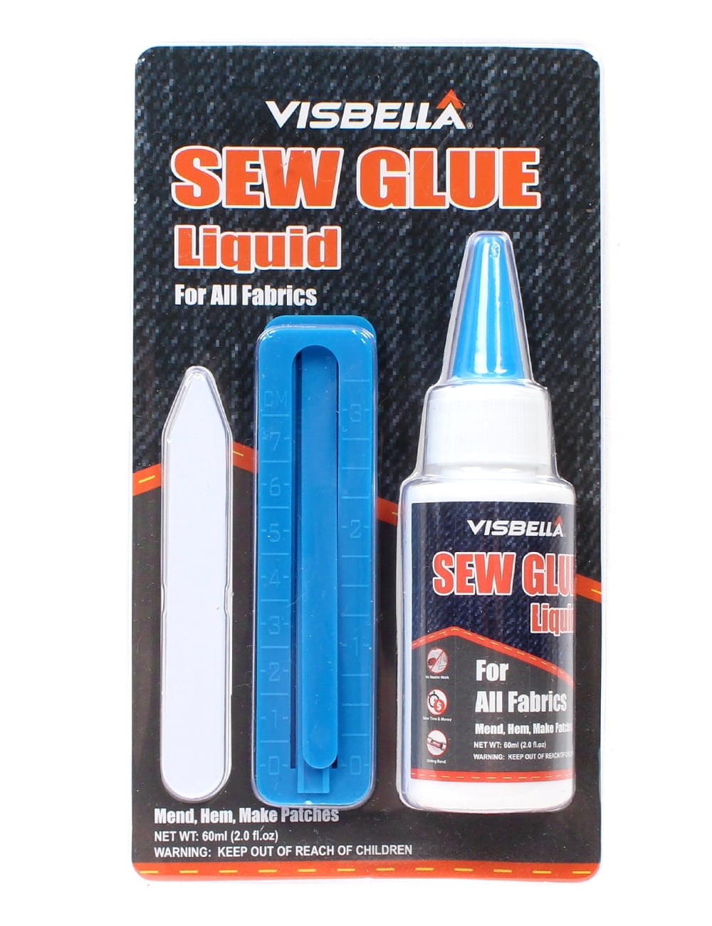 Visbella Sew Glue, includes Applicator, Liquid Adhesive Form, White, 60ml, 1 - Walmart.com