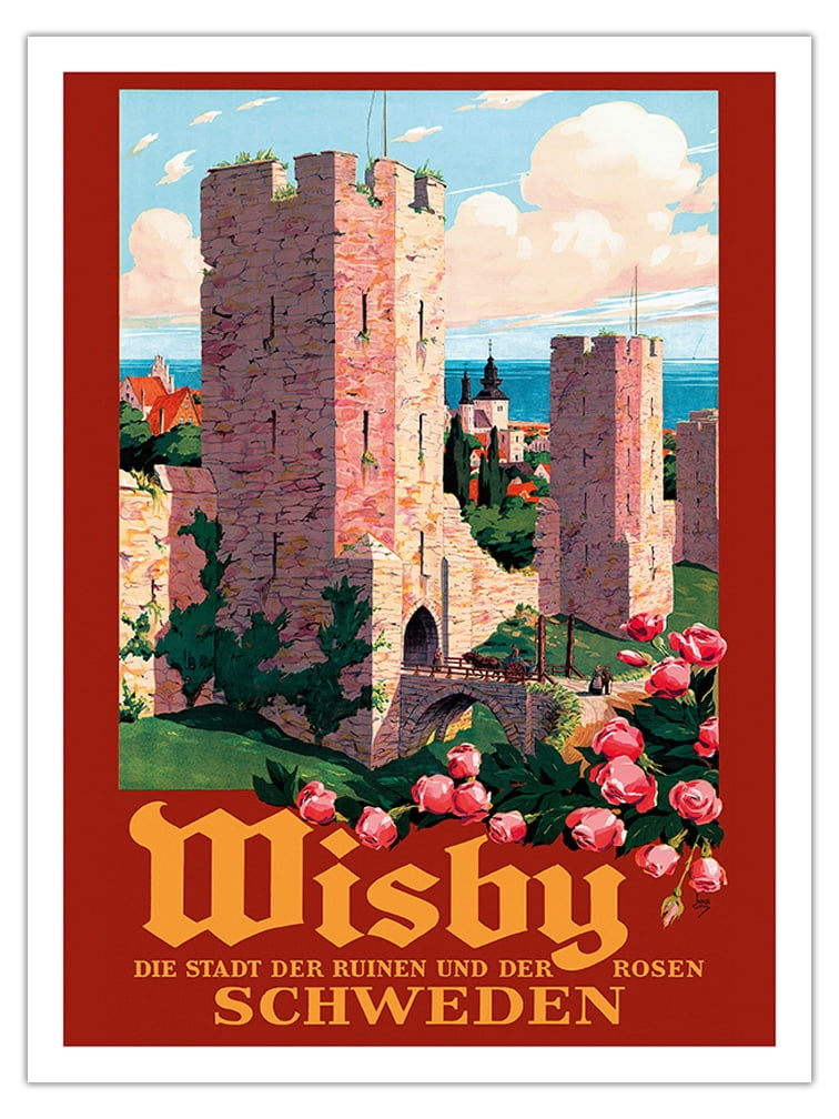 Visby (Wisby) Sweden - City of Ruins and the Roses - Visbey Ringmur ...