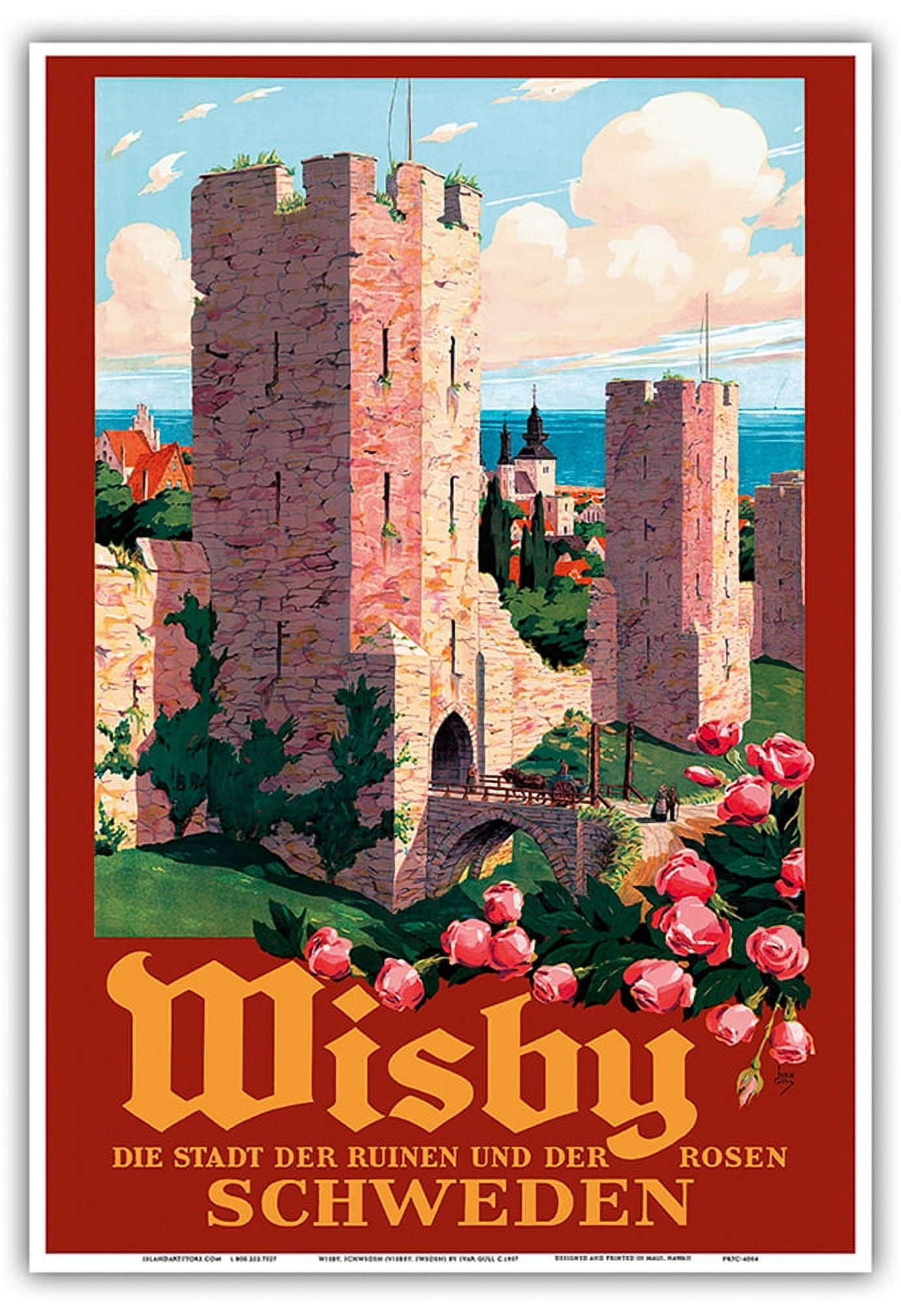 Visby (Wisby) Sweden - City of Ruins and the Roses - Visbey Ringmur ...