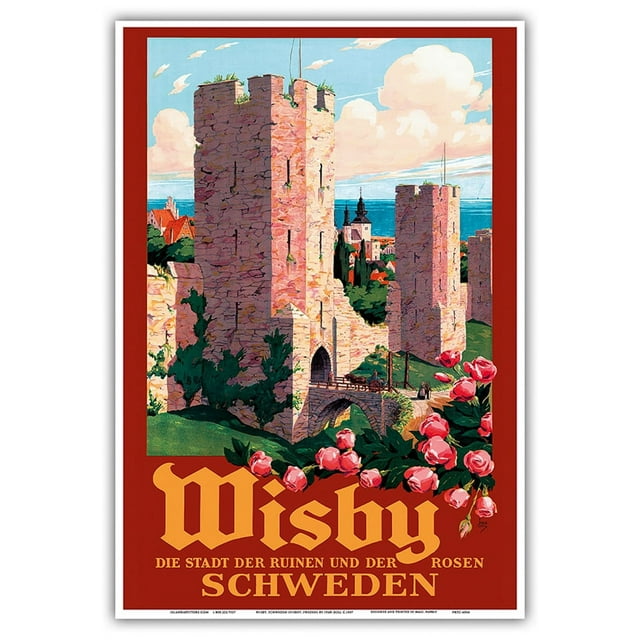 Visby (Wisby) Sweden - City of Ruins and the Roses - Visbey Ringmur ...