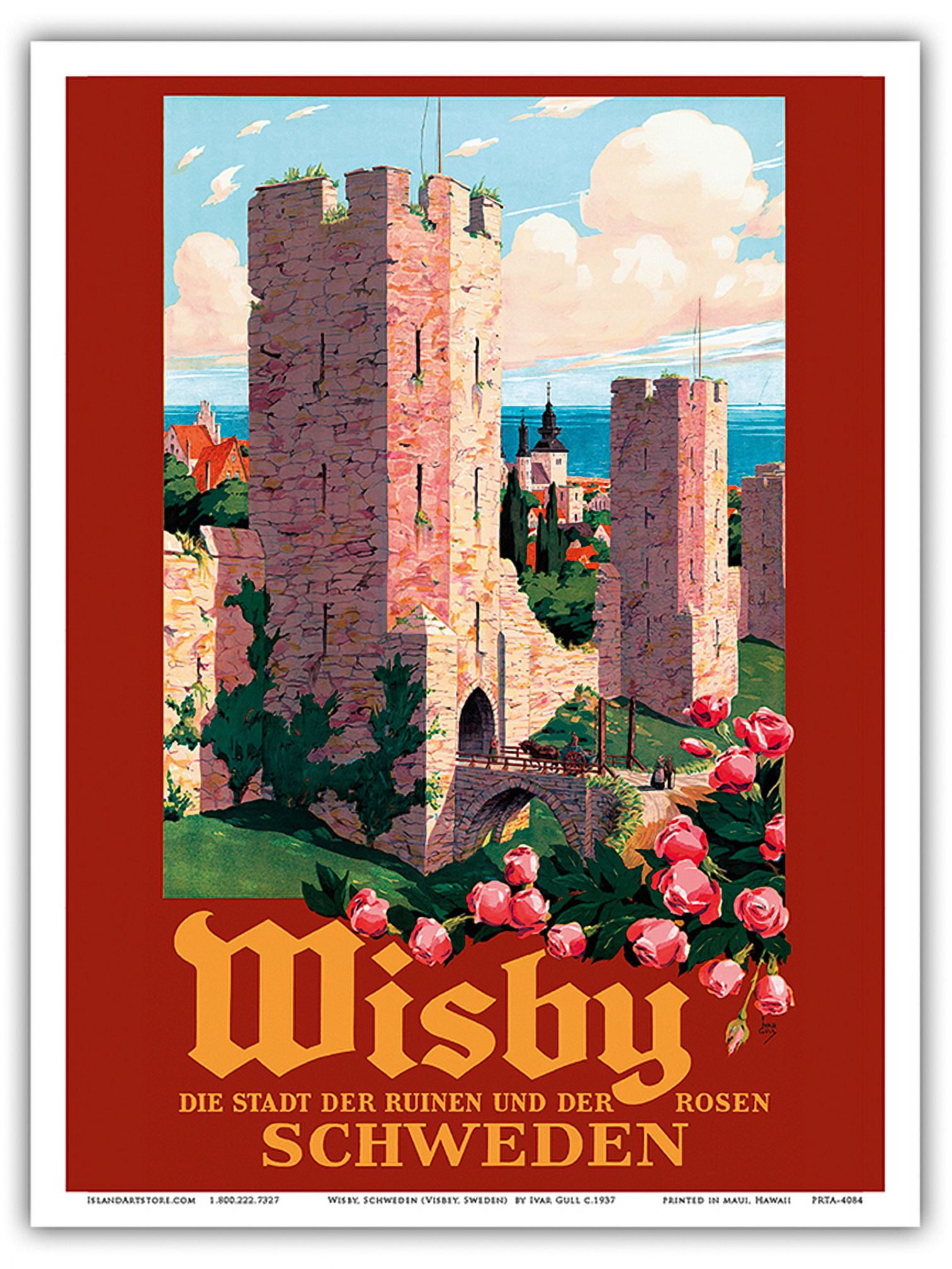Visby (Wisby) Sweden - City of Ruins and the Roses - Visbey Ringmur ...
