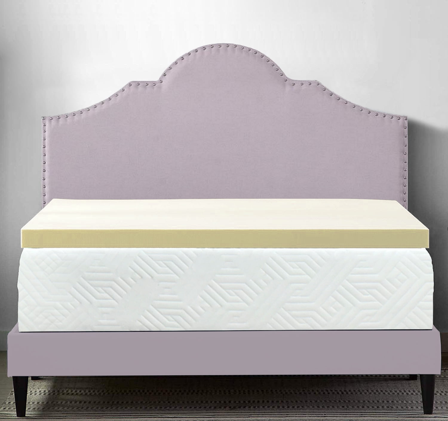 ViscoLogic 1 inch Twin Mattress Topper Gel Infused Memory Foam ...