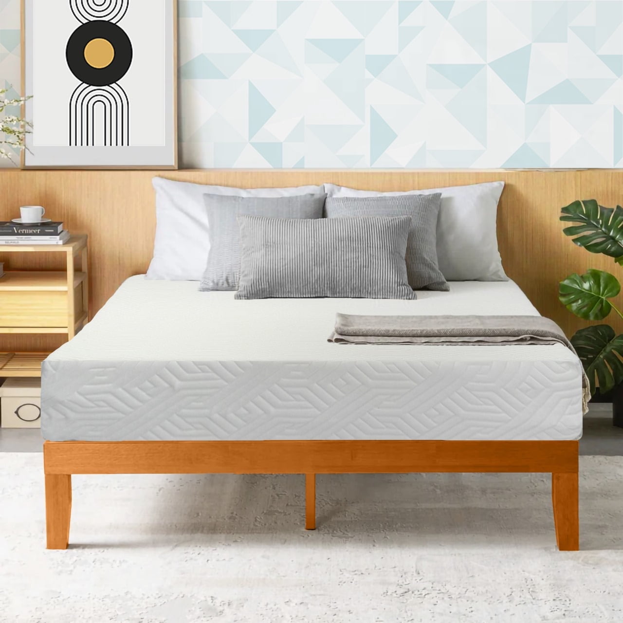 ViscoLogic Bed 6" Full Size Adult Pressure Relief Gel Memory Foam ...