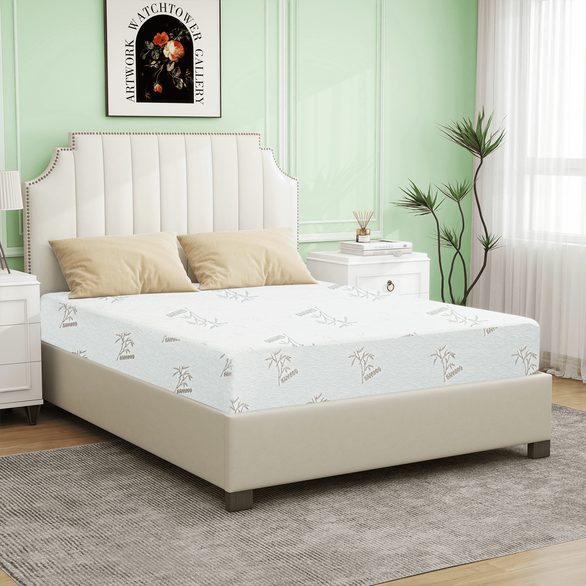 ViscoLogic 12 inch Full Mattress in a Box, Reversible, Medium Firm ...