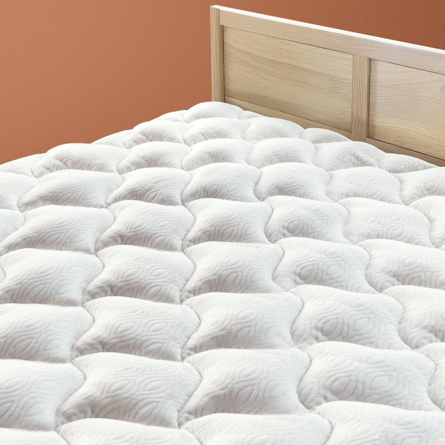 ViscoSoft Copper Pillow Top Twin Mattress Pad - Soft Overstuffed ...