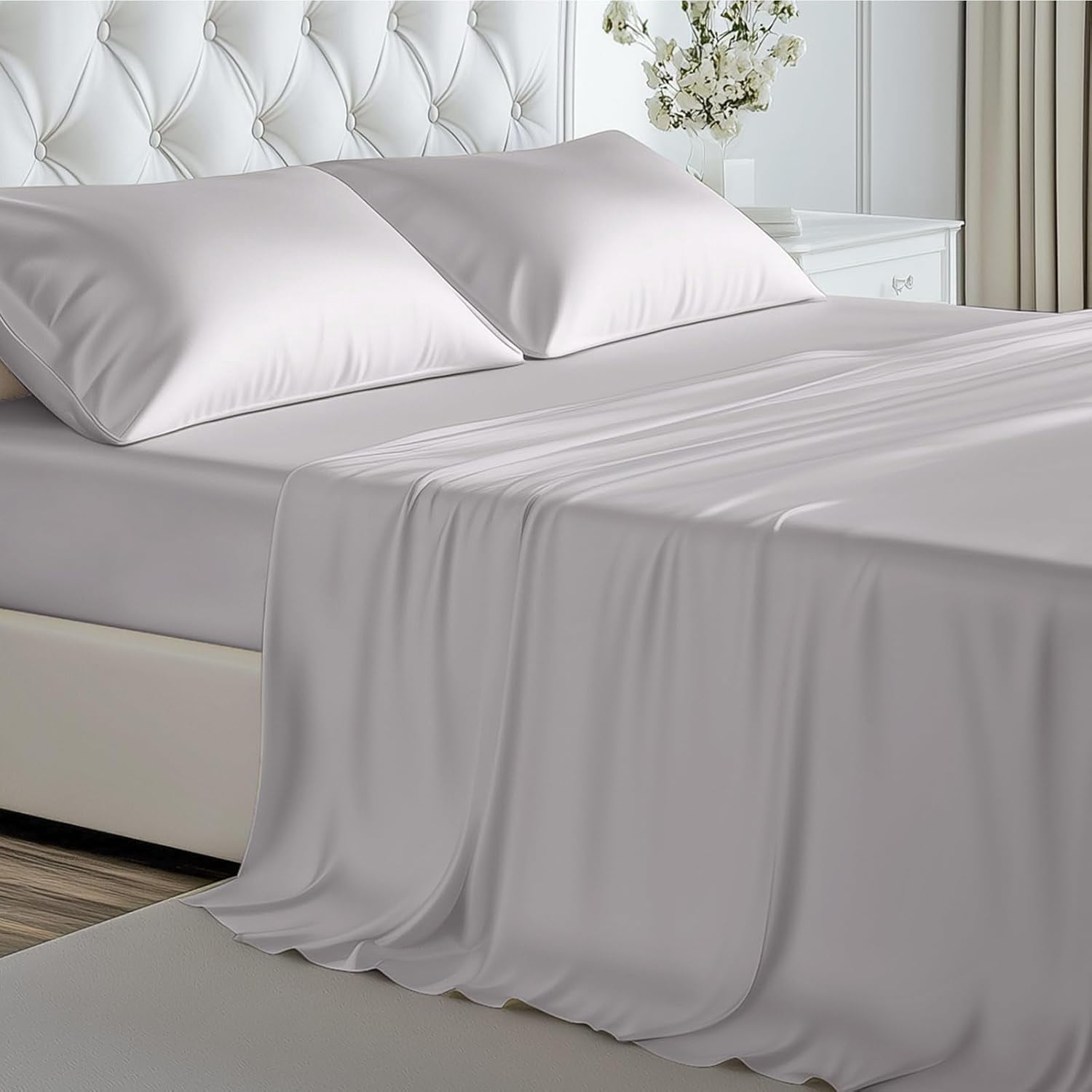 Viscose Derived from Bamboo, Soft Cooling Bedding with Silky Smooth ...