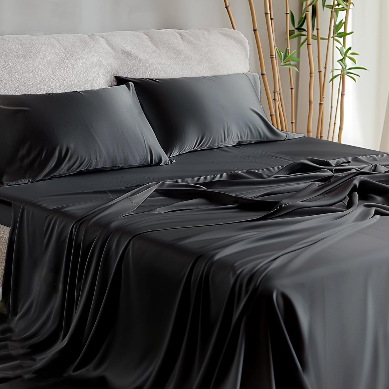Viscose Derived from Bamboo, Soft Cooling Bedding with Silky Smooth ...