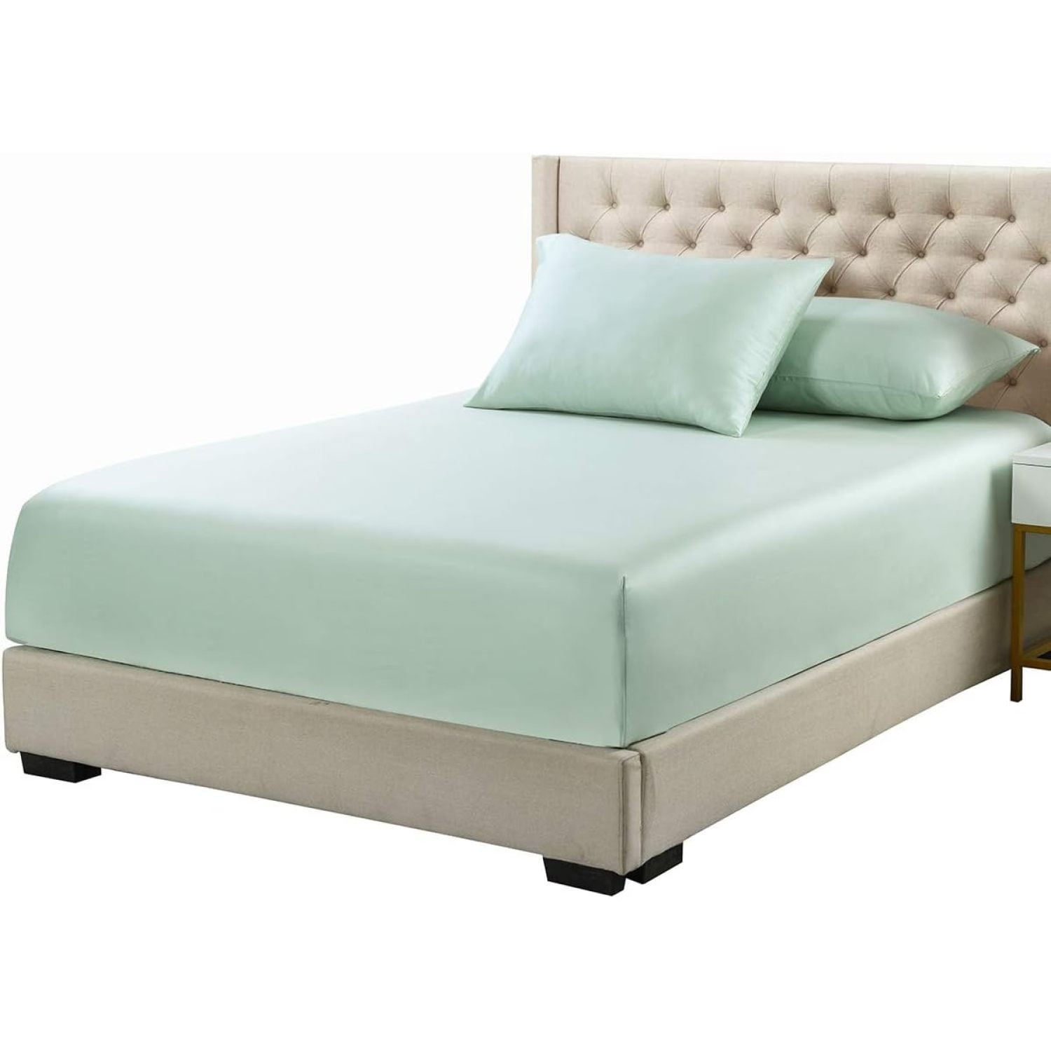 Viscose from Bamboo Fitted Bottom Sheet , Split Top King Size ( Head ...