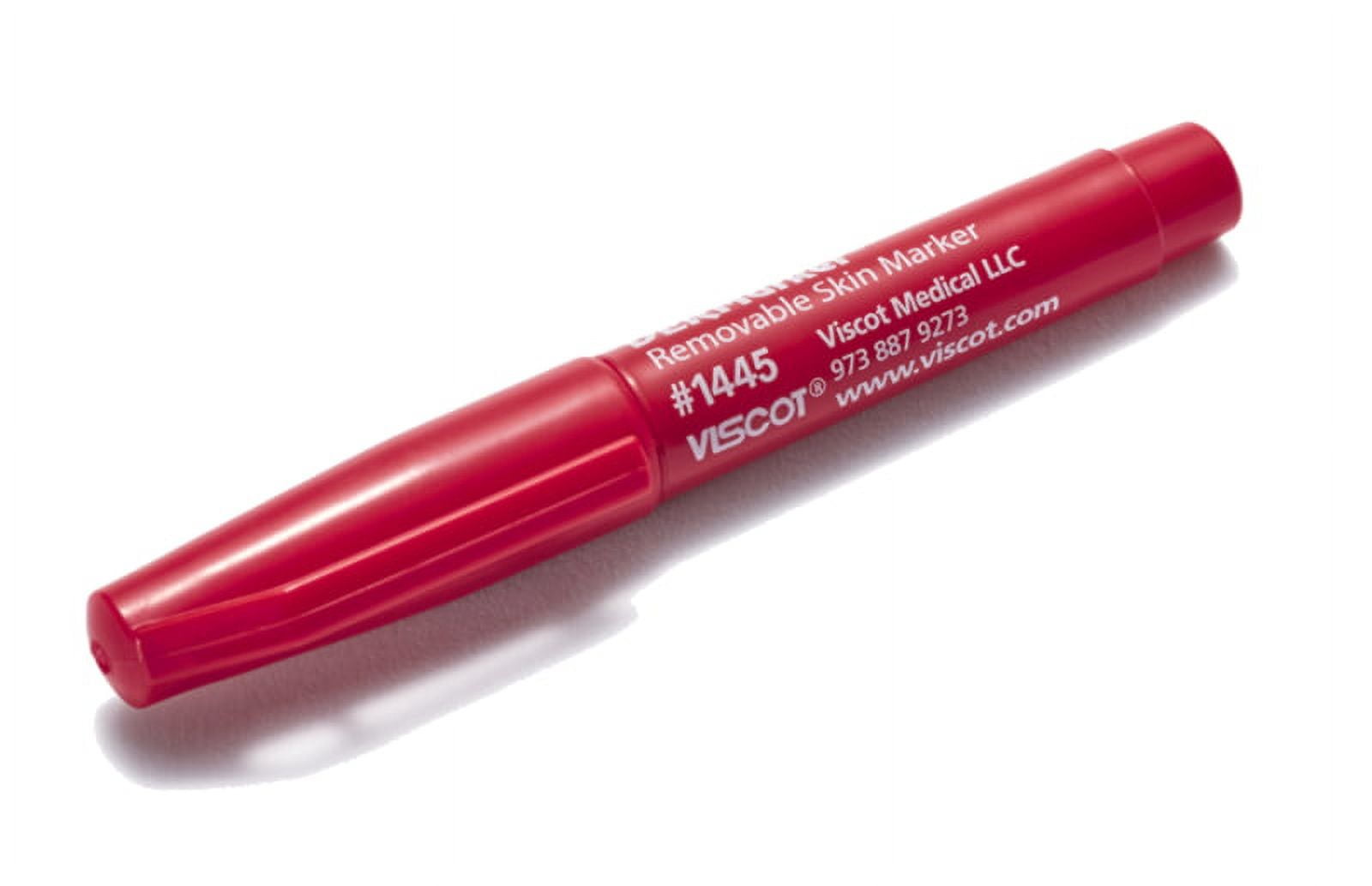 Viscot Mini EZ Removeable Ink Skin Marker Red 10 Pack - Walmart.com