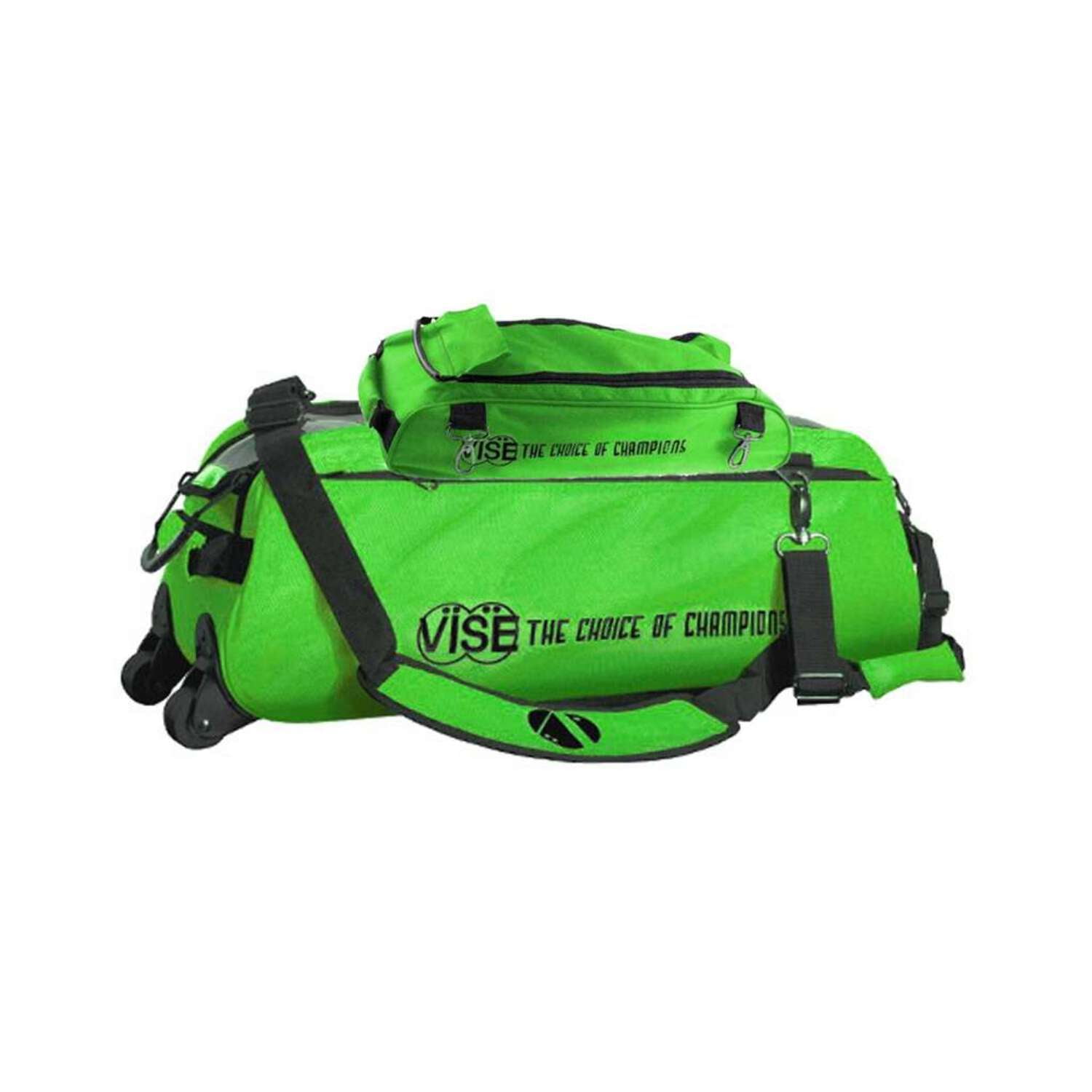Vise Clear Top 3 Ball Deluxe Roller Bowling Bag- Green - Walmart.com