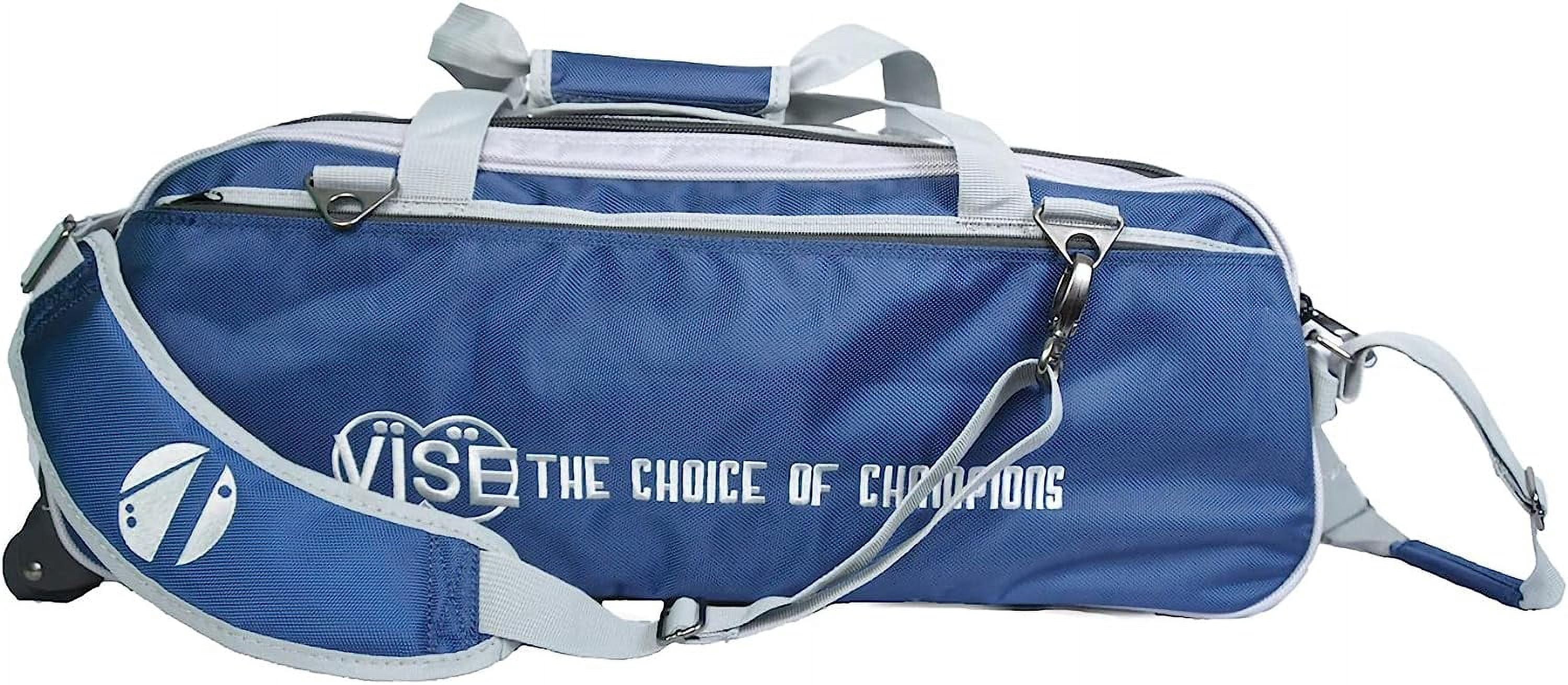 Vise Clear Top 3 Ball Tote Roller Bowling Bag- Navy Silver - Walmart.com