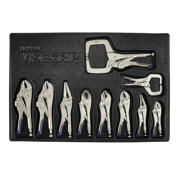 IRWIN Vise Grip 10PC Fast Release Locking Pliers Set with Heat Treated ...