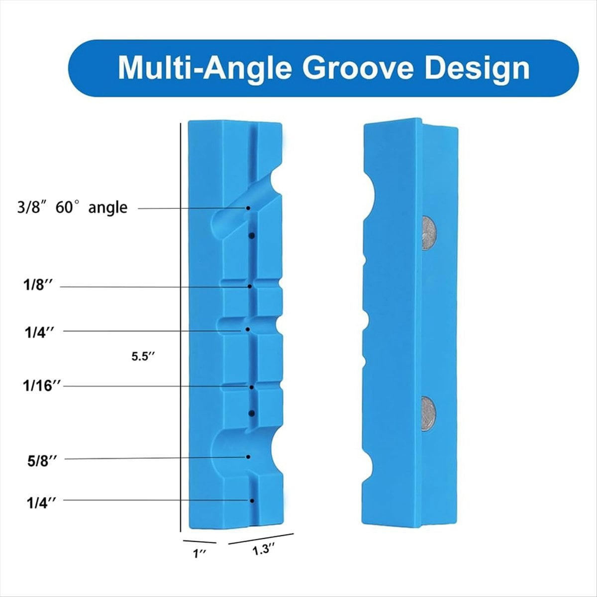 Vise Jaw Pads 5inch,1 Pair Soft Jaws for Bench Vise Universal Jaw ...
