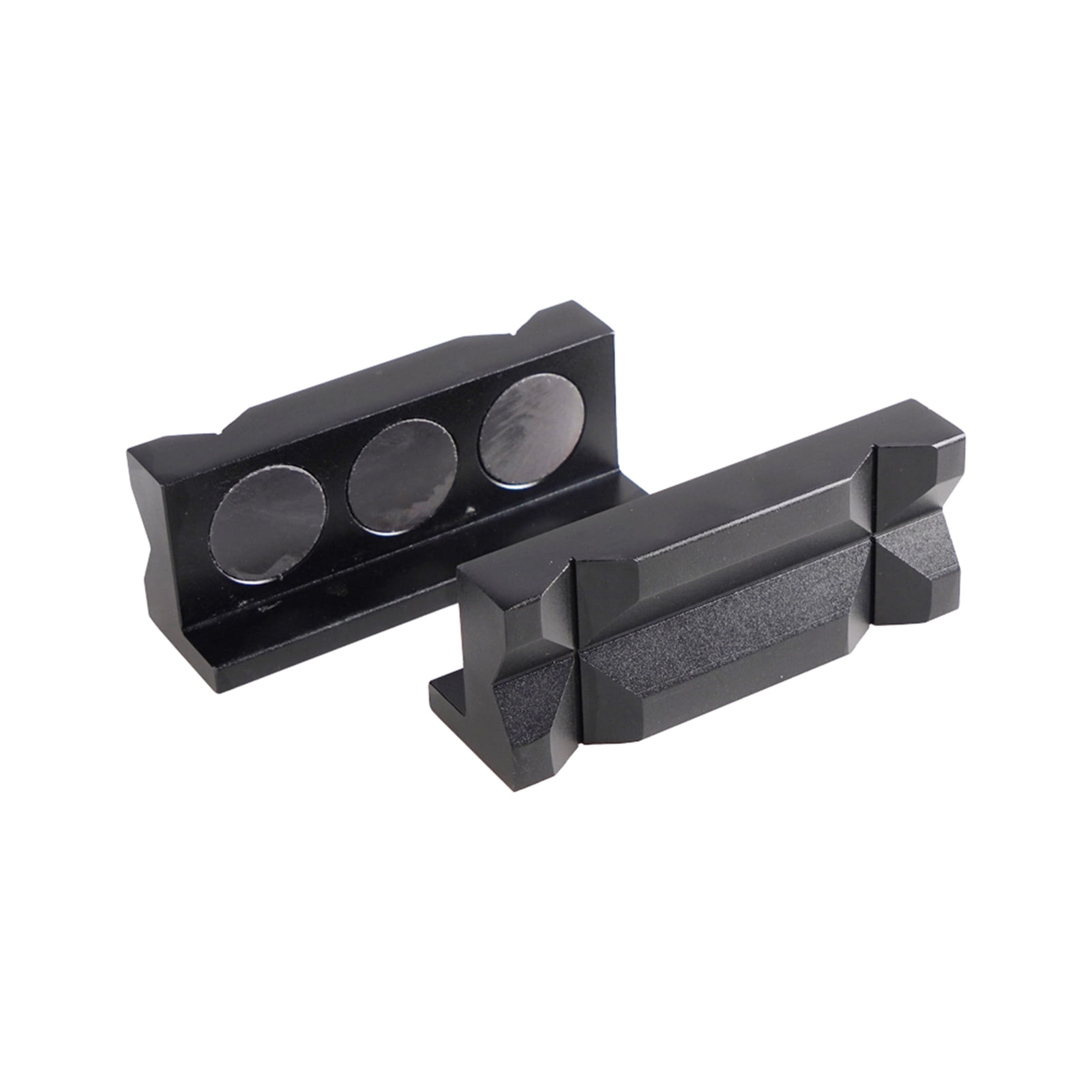 Vise Vise Jaws Pads, 4'' Multi-Purpose Magnetic Aluminum Vise Jaw ...