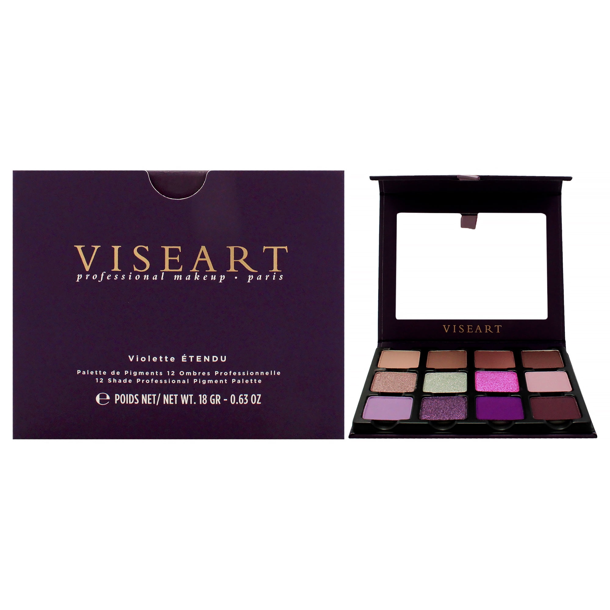 Viseart Paris Eyeshadow Palette - Violette Etendu , 0.63 oz Eye Shadow ...