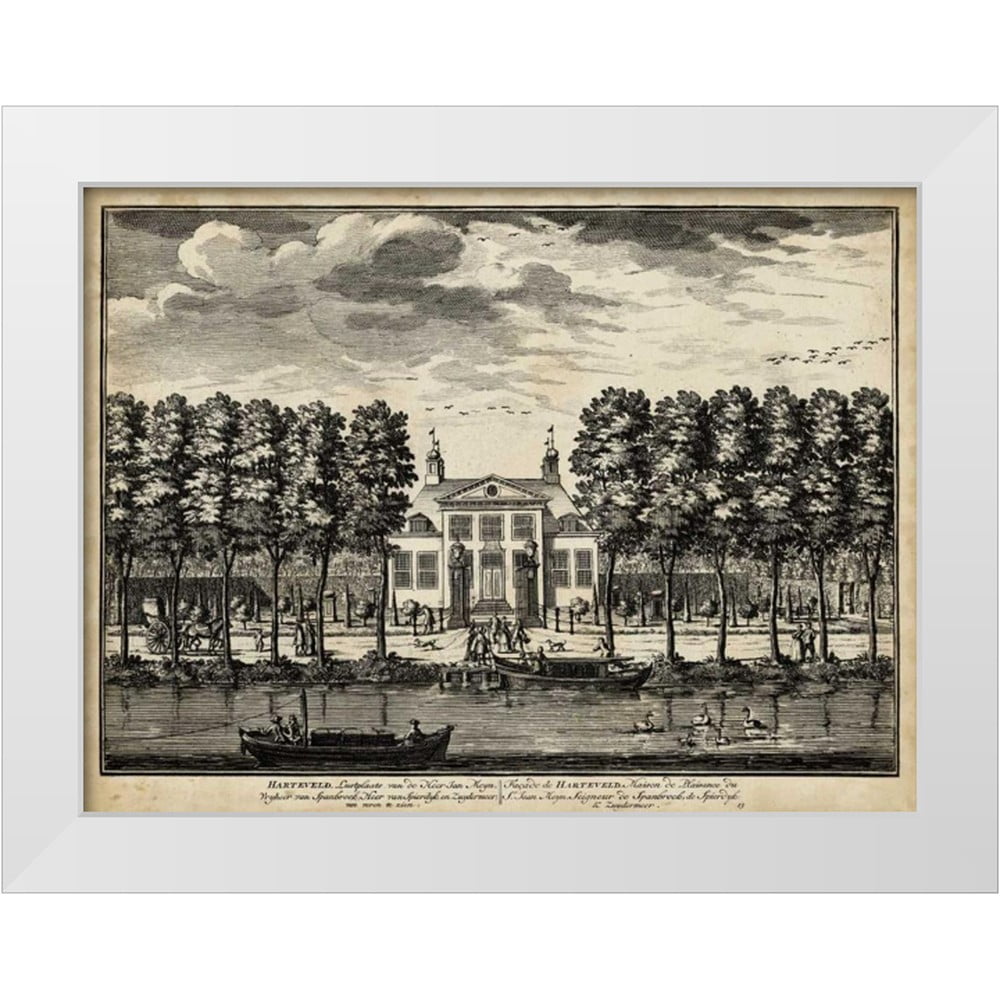 Visher, Nicolaus 14x12 White Modern Wood Framed Museum Art Print Titled ...