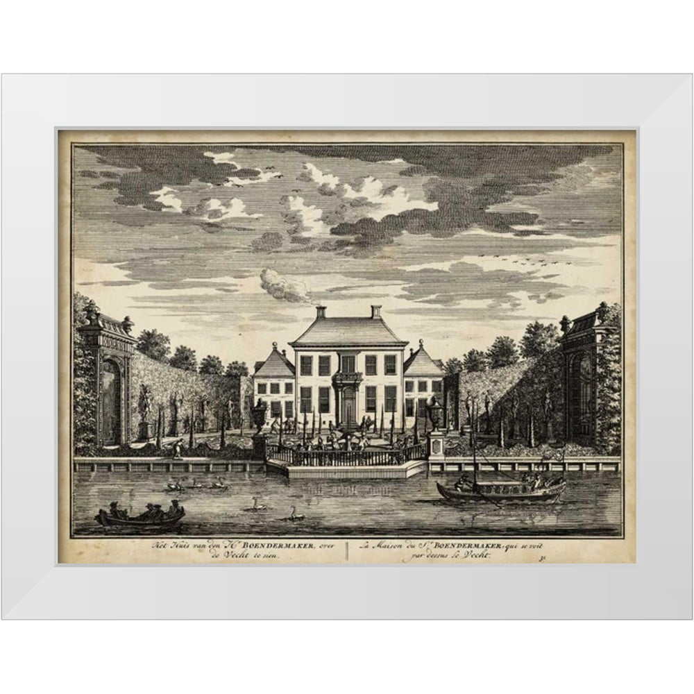 Visher, Nicolaus 14x12 White Modern Wood Framed Museum Art Print Titled ...