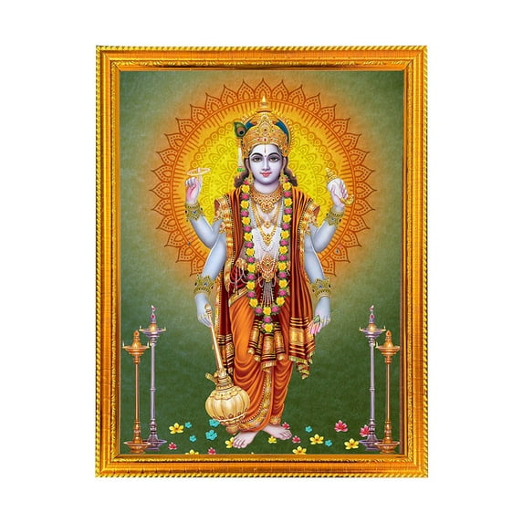 Vishnu-Religious God Photo Frame for Home & Pooja Room Decor - Walmart.com
