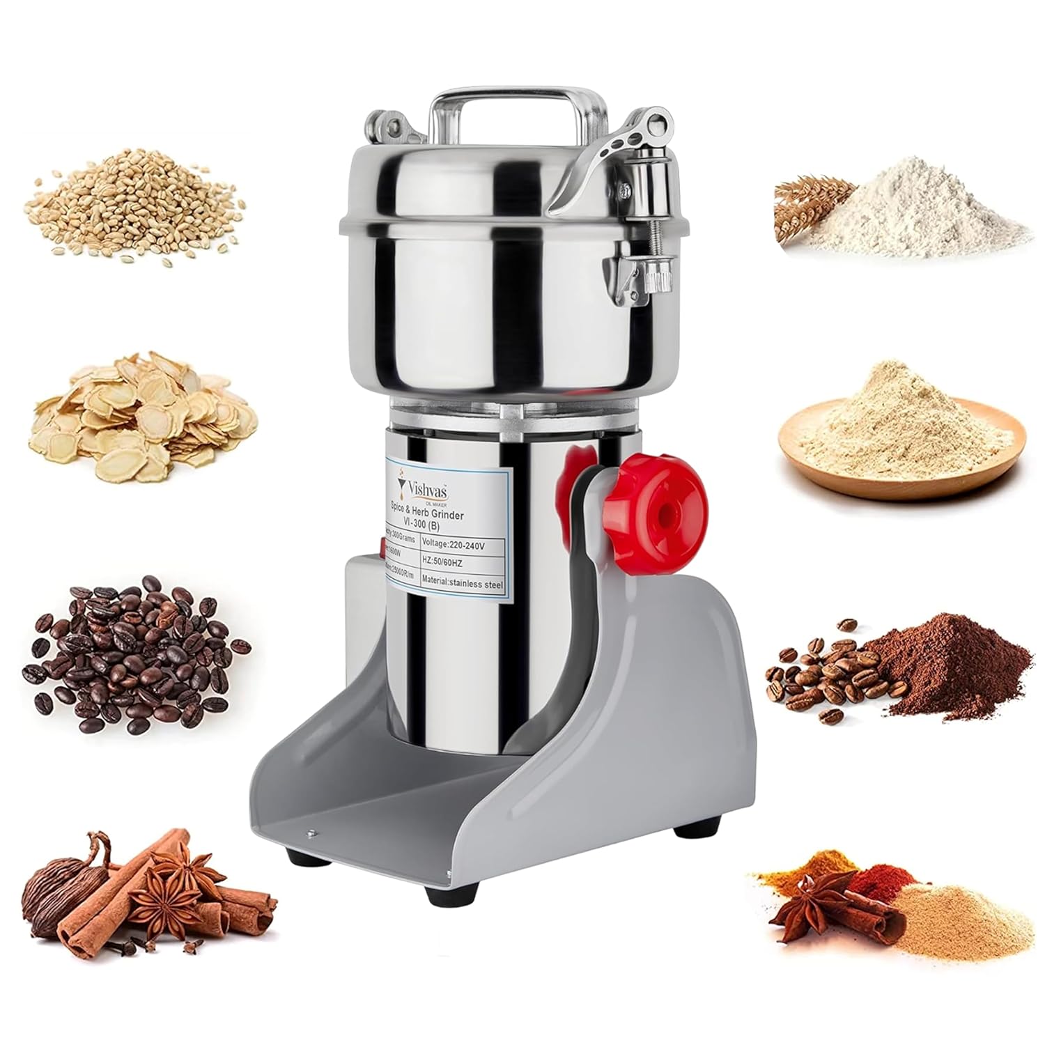 Vishvas Oil Maker Masala Grinder Machine for Home Use with 300gm Dry ...