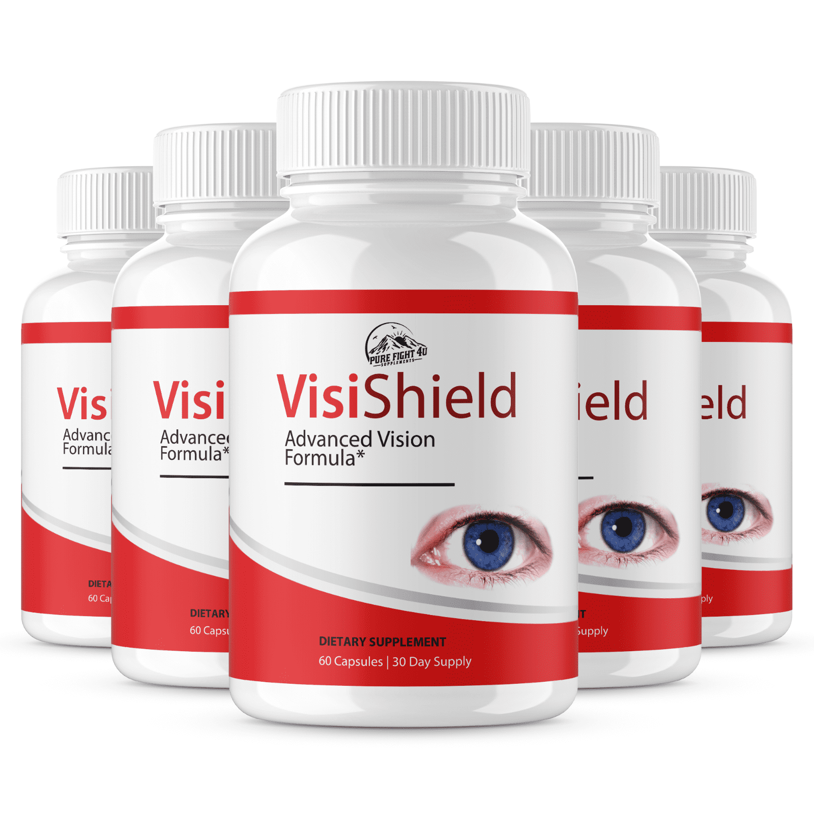 Visi Shield Advanced Vision Formula 5 Bottles 300 Capsules - Walmart.com