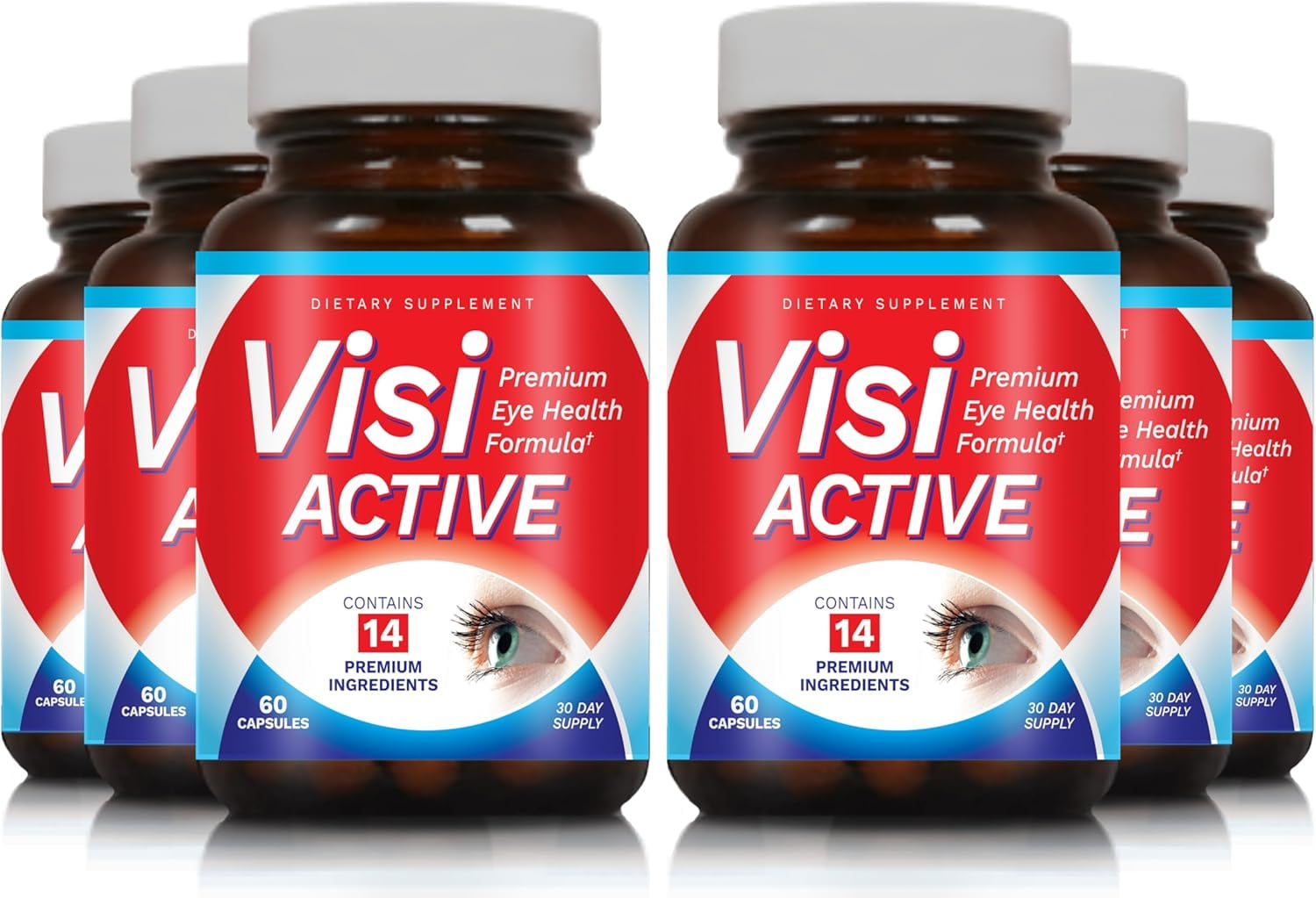 VisiActive Vision Support Supplement - Eye Health Formula with L ...