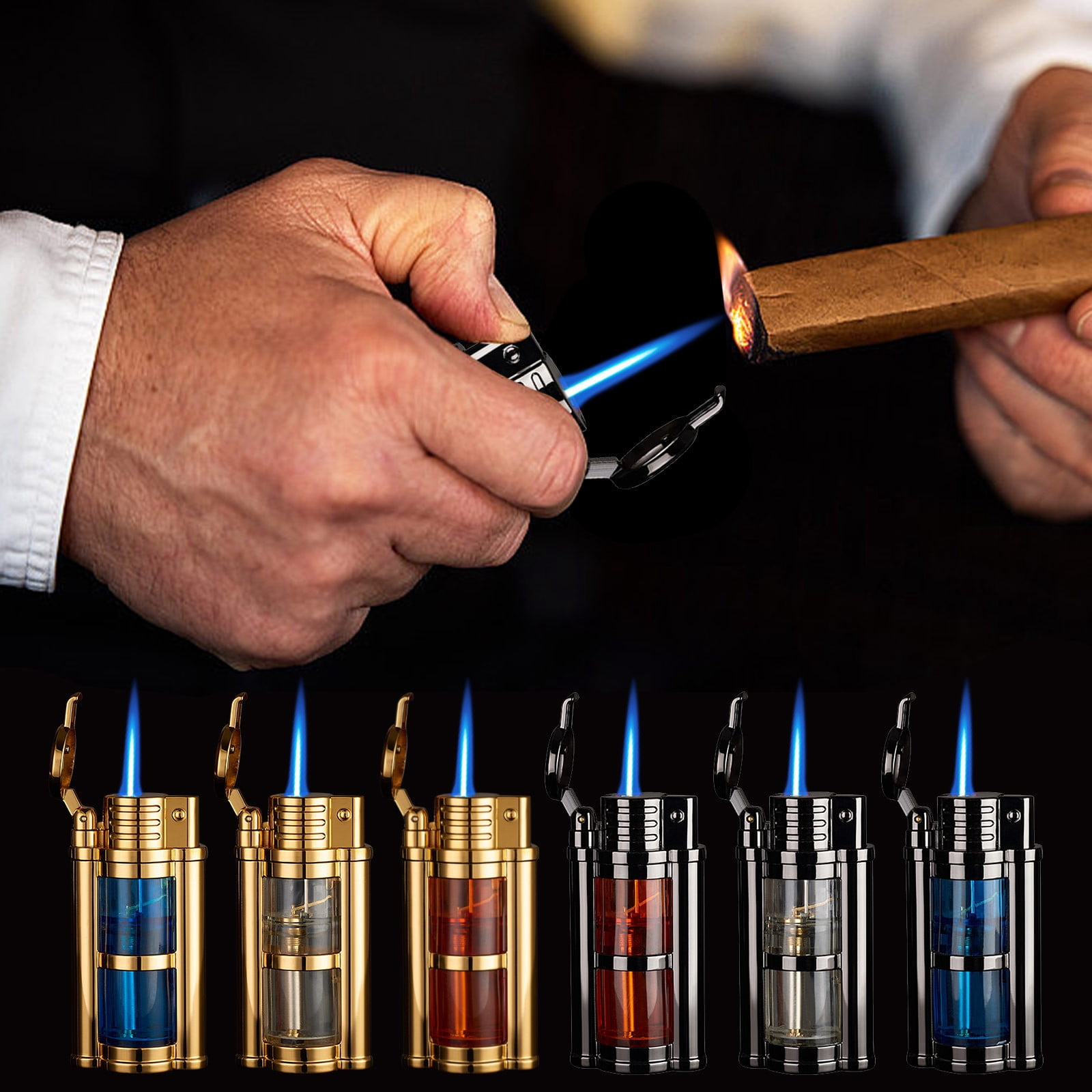 Visible Gas Compartment Lighter, Direct Charging Design, Personality ...
