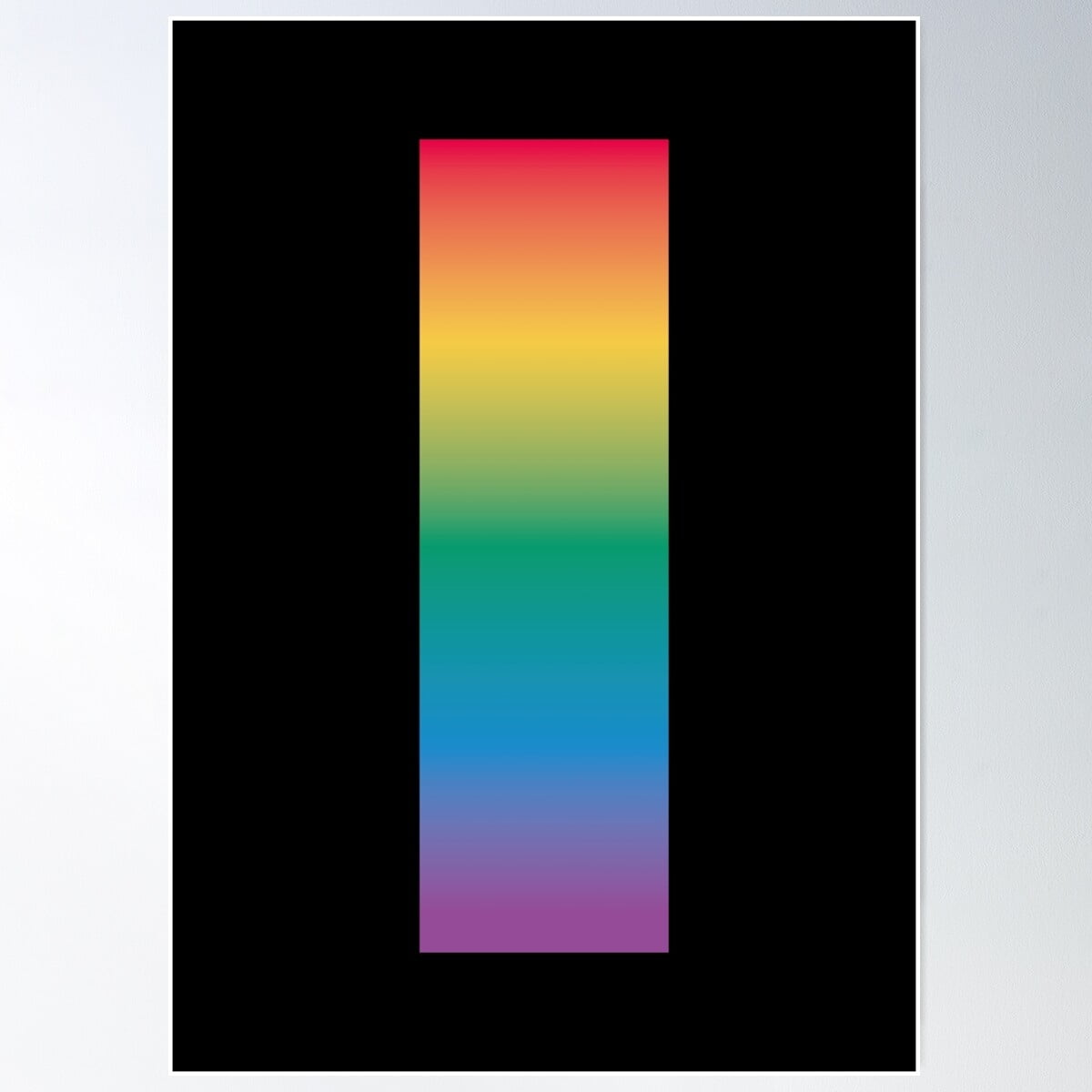 Visible Light Spectrum Poster Wall Art, Modern Wall Decor For Living ...