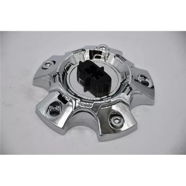Vision 404 Brawl Series Bolt-On Wheel Center Cap - Chrome & Gloss Black ...