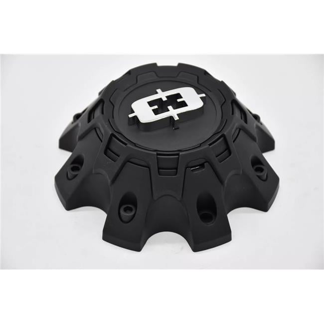 Vision 404 Brawl Series Bolt-On Wheel Center Cap - Satin Black & Chrome ...