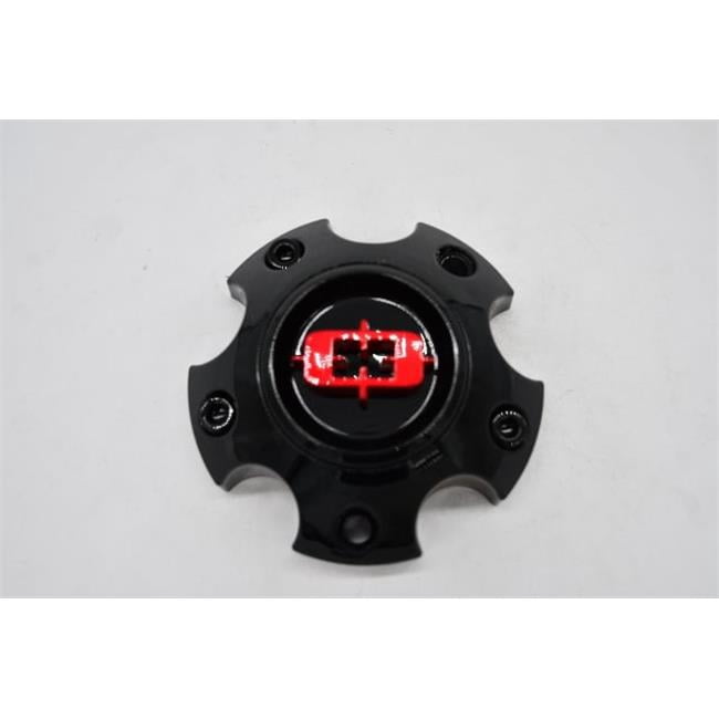 Vision C360GBR-65V 5 Lug Bolt On Wheel Center Cap with Red Logo - Gloss ...