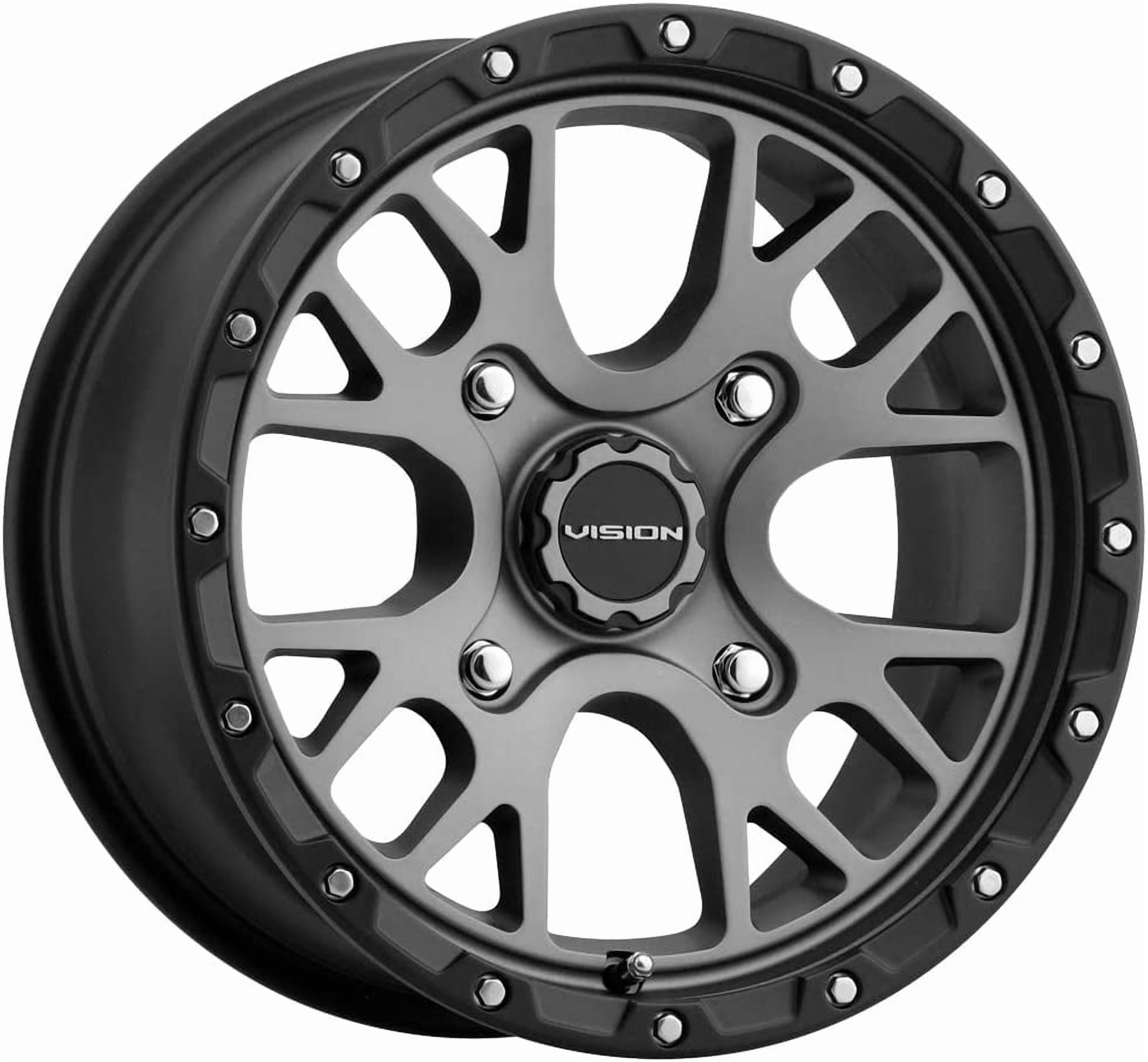 Vision 545 Rocker UTV 14x7 4x156 +38mm Gunmetal Wheel Rim 14" Inch ...