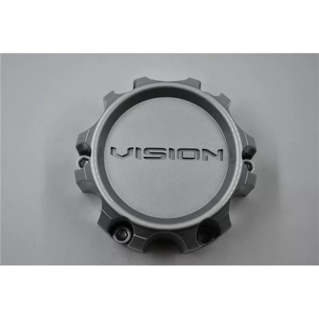 Vision 6 Lug Wheel Center Cap with Removable End Cap - Silver - Walmart.com