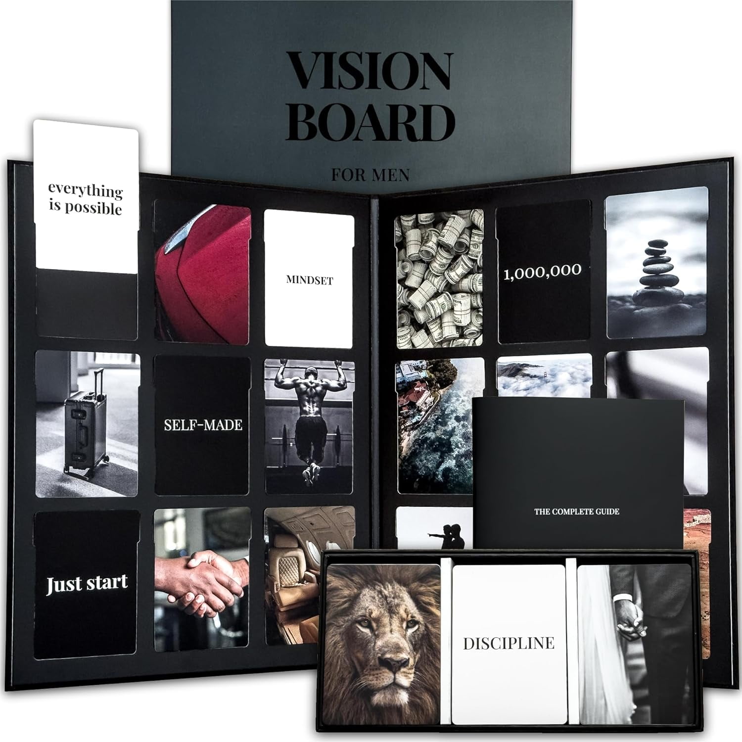 Vision Board Kit for Men - 168 Cards with Diverse Pictures & Quotes ...