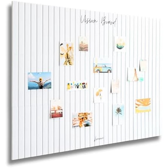 Vision Board for Wall - Aesthetic Felt Bulletin Board Tiles with Pins ...