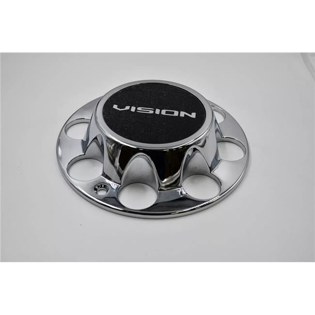 Vision Bolt-On Front Wheel Center Cap - Chrome & Black - Walmart.com