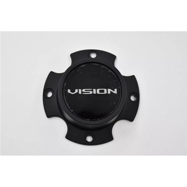 Vision Bolt-On Wheel Center Cap with End Cap - Satin Black - Walmart.com