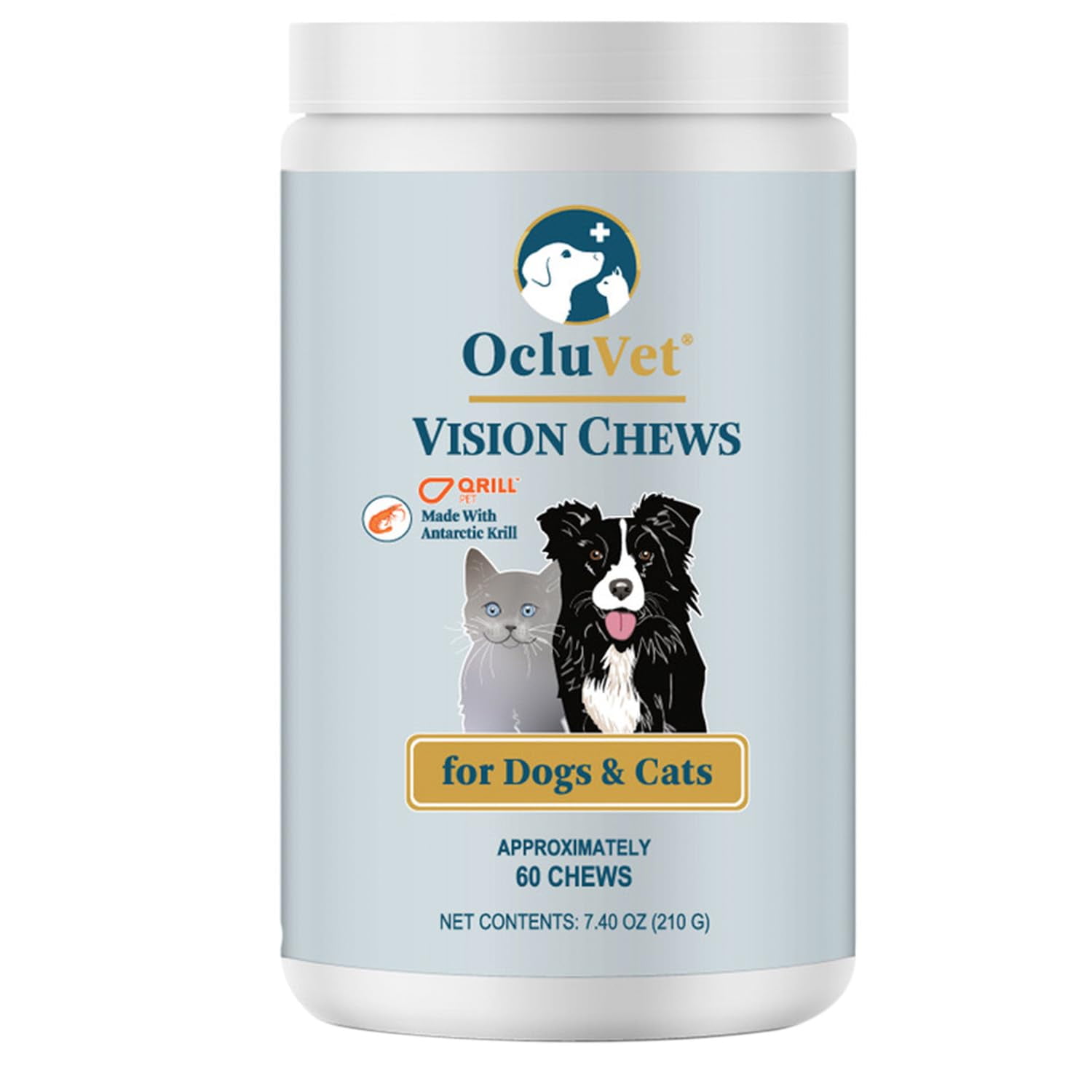 Vision Chews Eye Supplements for Dogs & Cats with Omega 3 Krill ...