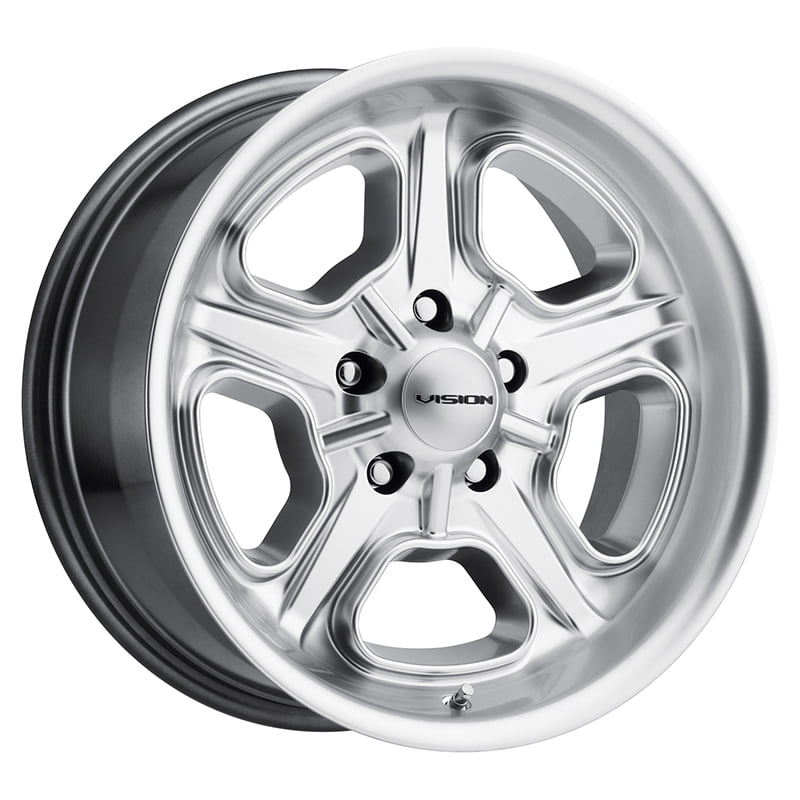 Vision Daytona 15x7 5x120.7 -7et Hyper Silver Wheel - Walmart.com
