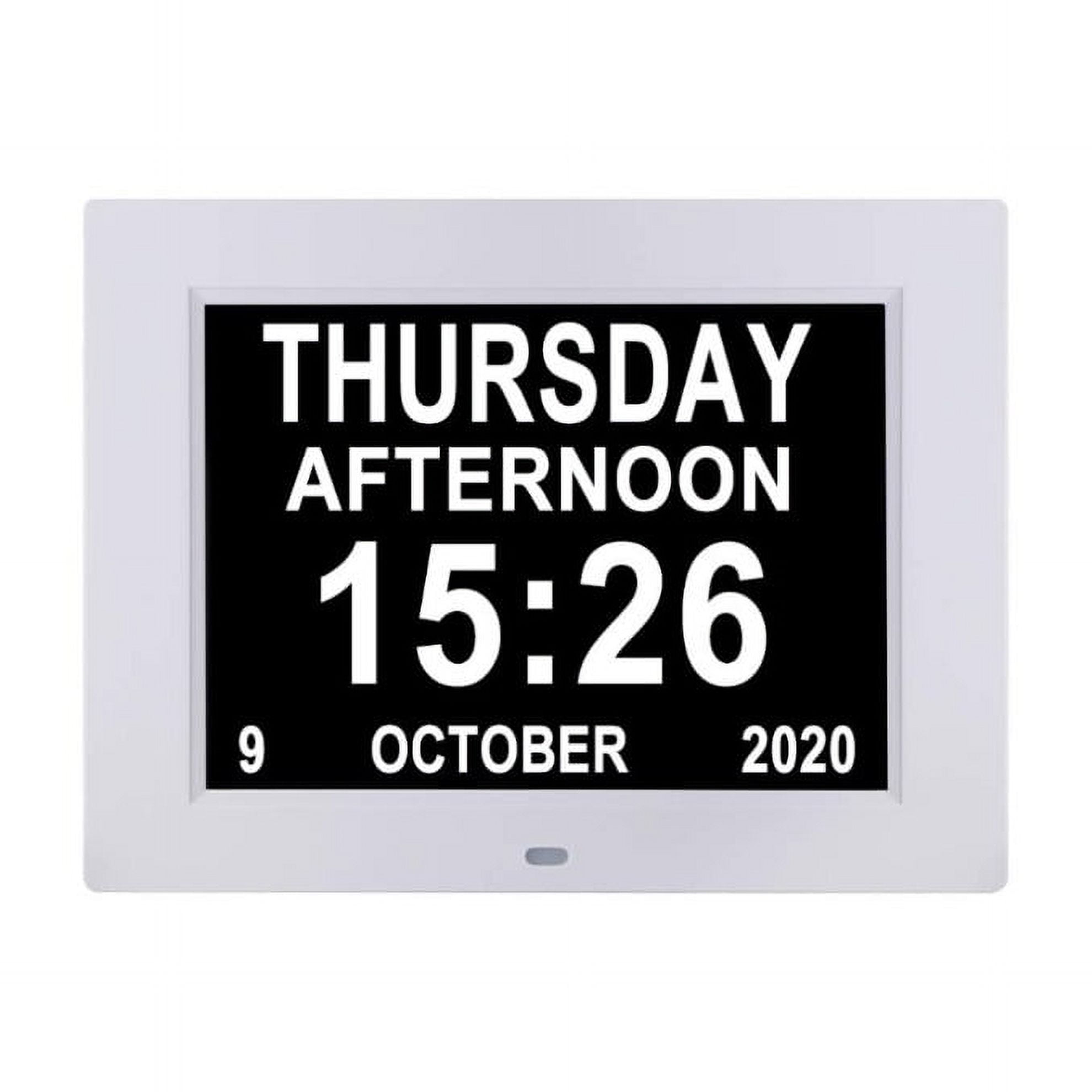 Vision Impaired Digital Clock, 8 Alarms Options Auto Dimmer For People ...