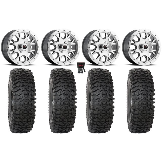 Vision Invader 14" Wheels Machined 28" RC500 Tires Yamaha Viking ...