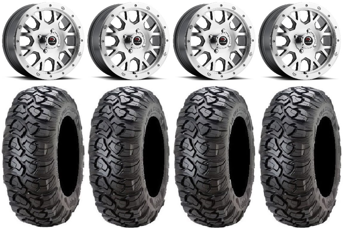 Vision Invader Machined 15" Wheels 29" Ultracross Tires Polaris RZR XP 1000 / PRO XP / Ranger XP ...