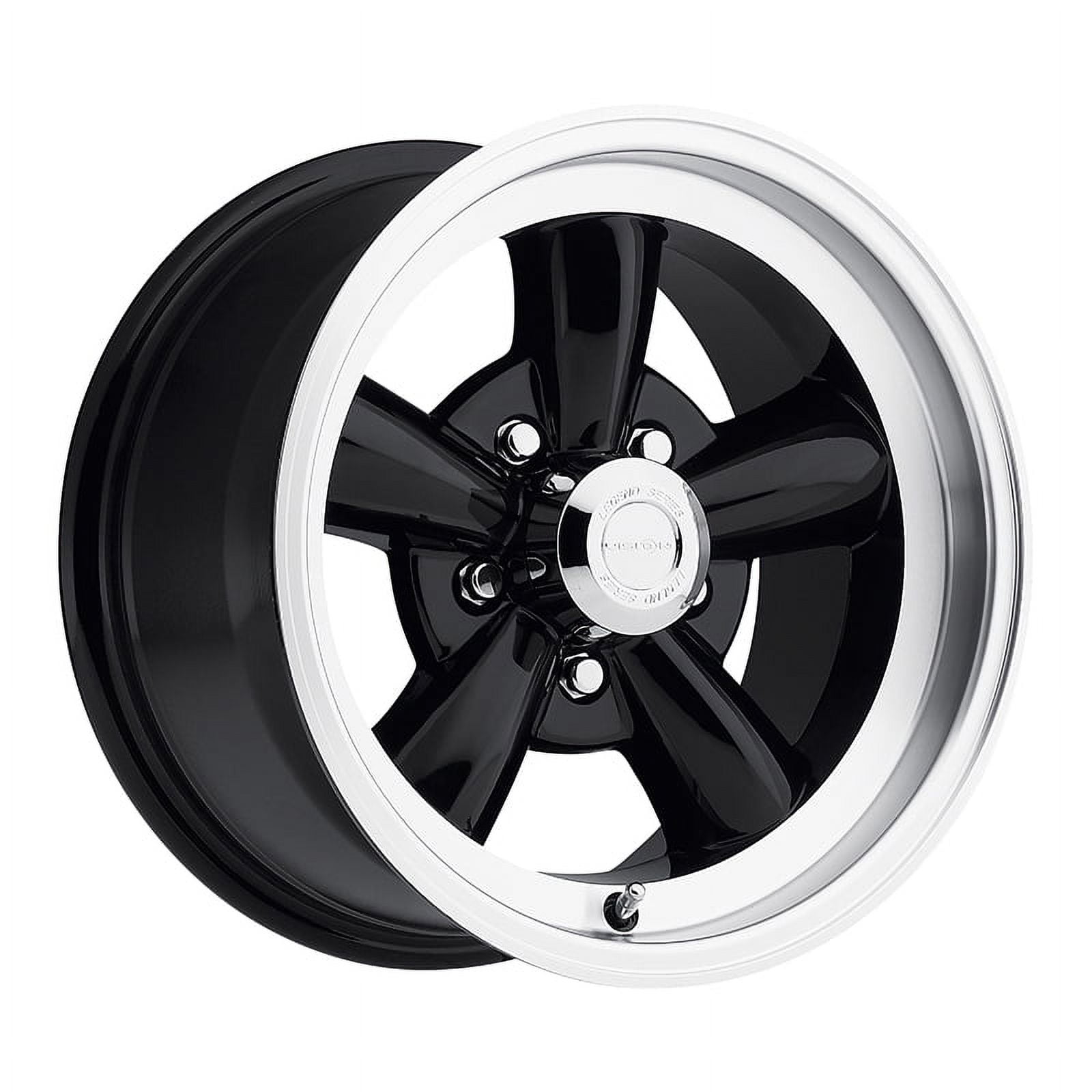 Vision Legend 5 17x8 5x139.7 0et Gloss Black Machined Lip Wheel ...