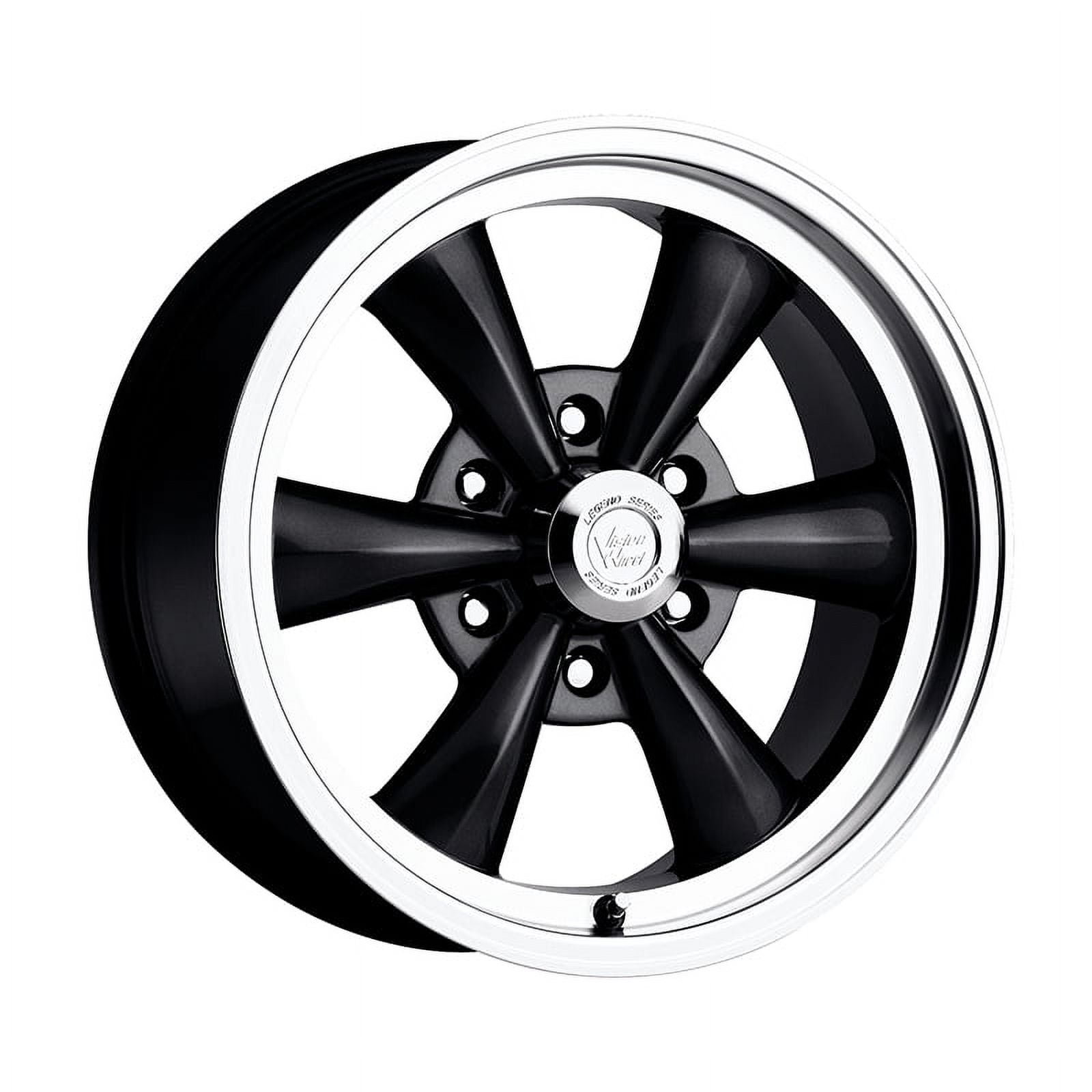 Vision Legend 5 17x8 6x139.7 0et Gloss Black Machined Lip Wheel ...