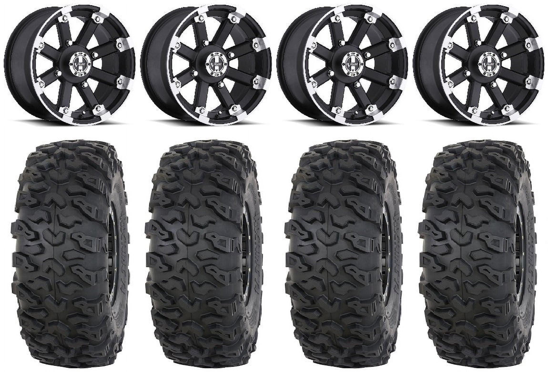 Vision Lockout 15" Wheels Machined 32" Roctane T4 Tires Can-Am Maverick ...