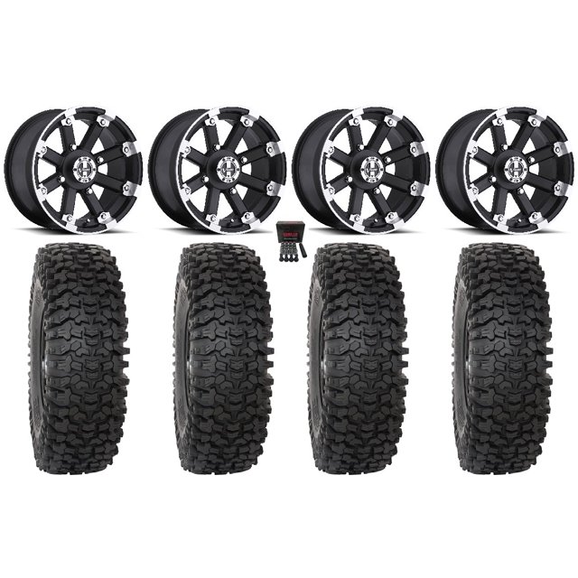 Vision Lockout 15" Wheels Machined 37" RC500S Sticky Tires Yamaha ...